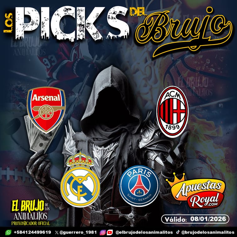 Pronósticos para tu Parley de hoy Jueves 08-01-2026 - El Brujo de los ...